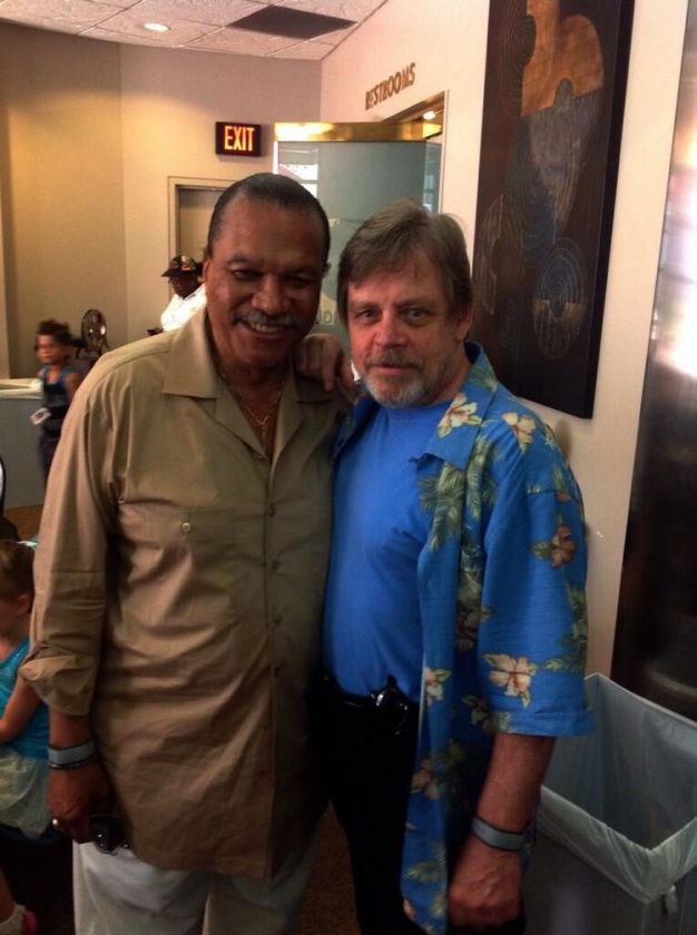 Luke Skywalker y Lando Calrissian en Disney World