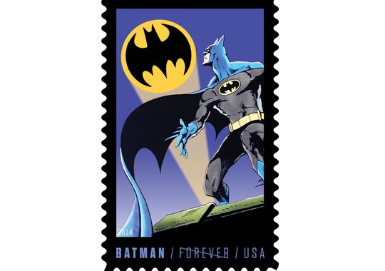 Sellos oficiales de Batman para el servicio postal de EEUU