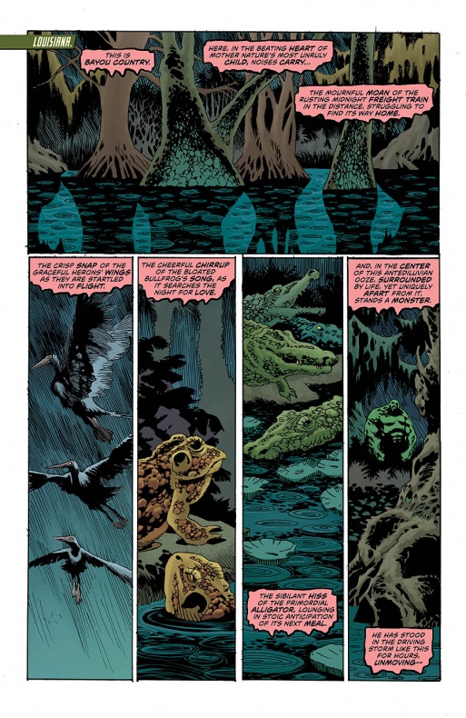 Vistazo al primer número de la nueva serie 'Swamp Thing'