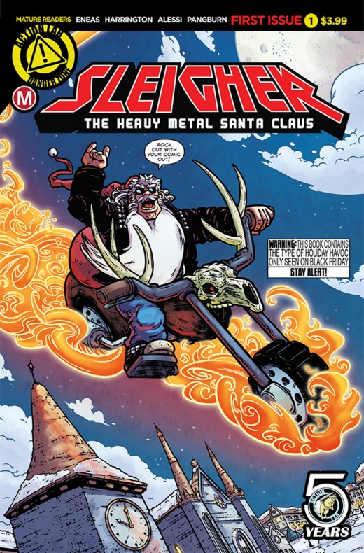 Avance del primer número de 'Heavy Metal Santa Claus'