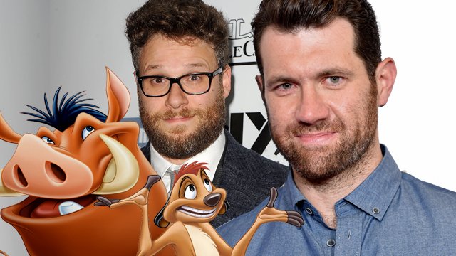 Billy Eichner y Seth Rogen son Timón y Pumba en el remake de 'El Rey león'