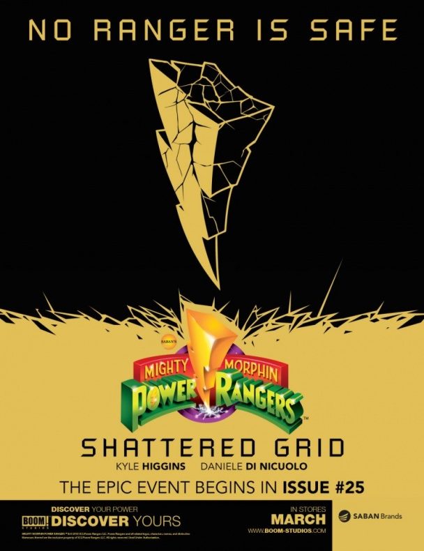 Los Power Rangers celebran su 25 aniversario con un cómic crossover