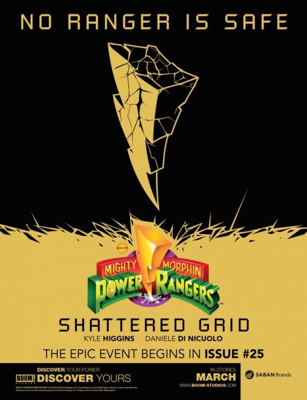 Los Power Rangers celebran su 25 aniversario con un cómic crossover