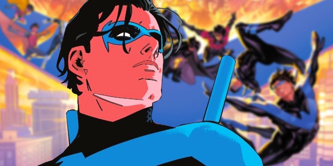Nightwing celebra un tributo a todos sus uniformes en su número #100