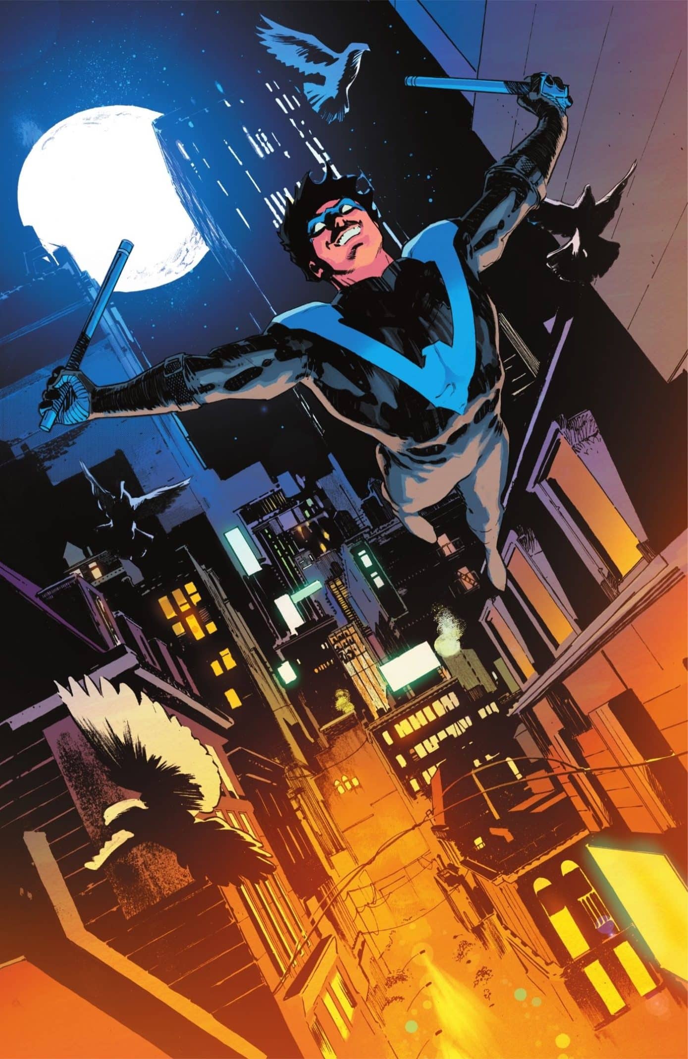 Nightwing celebra un tributo a todos sus uniformes en su número #100