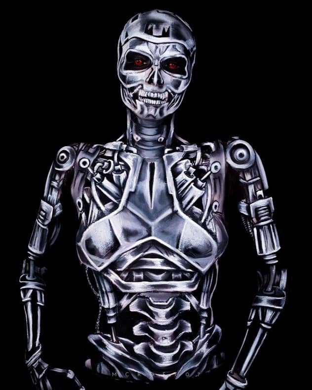 ¿Un T-800 realizado en Bodypaint? Melissa Croft se vuelve a superar con ...
